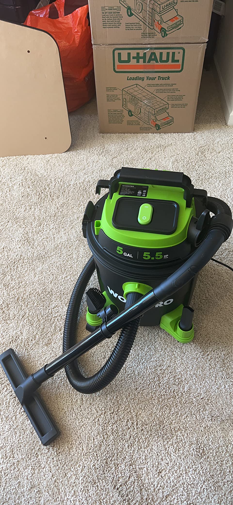 $17/mo - Finance WORKPRO 5 Gallon Wet/Dry Shop Vacuum, 5.5 Peak HP Shop ...