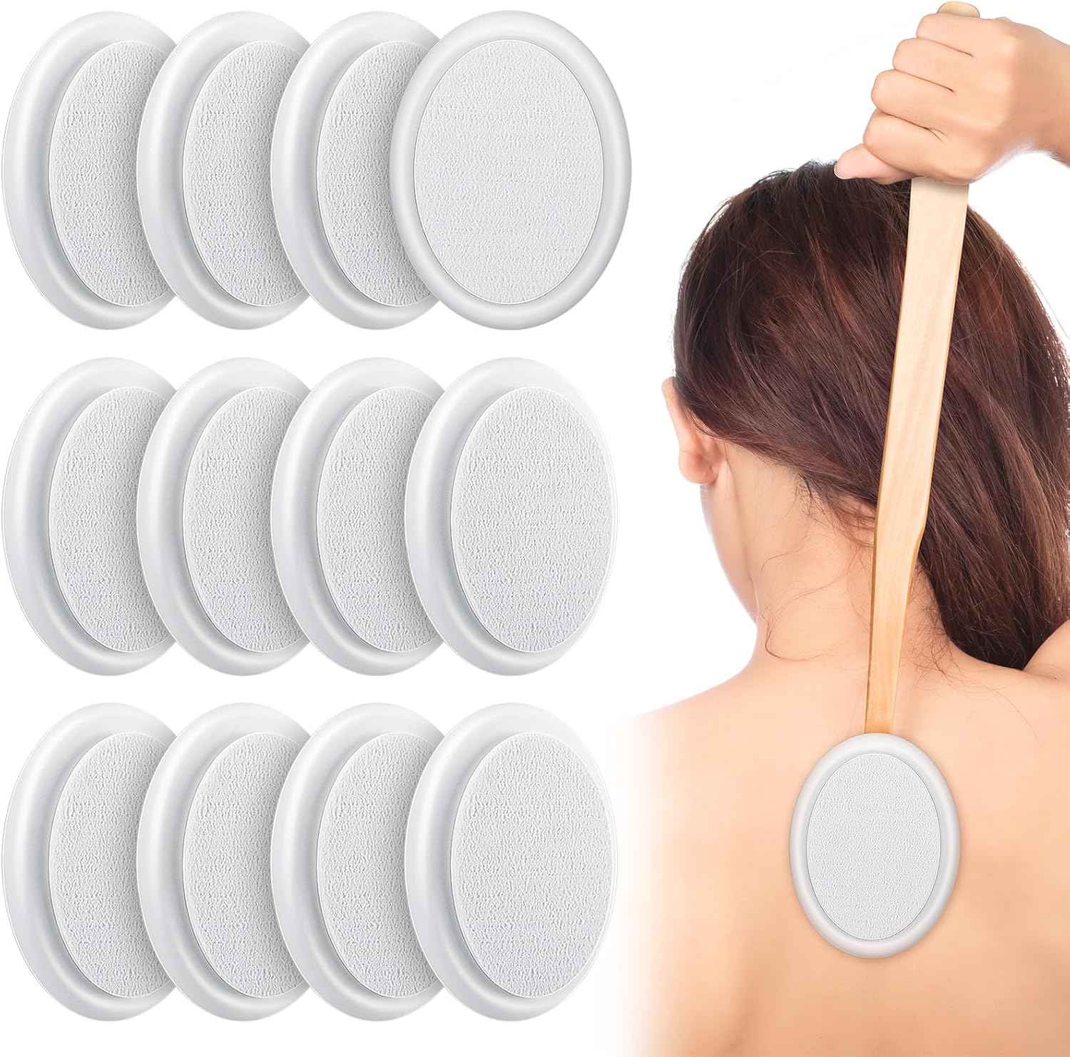 Amazon.com: Heigble 12 Pcs Lotion Applicator Replacement Pads Back ...
