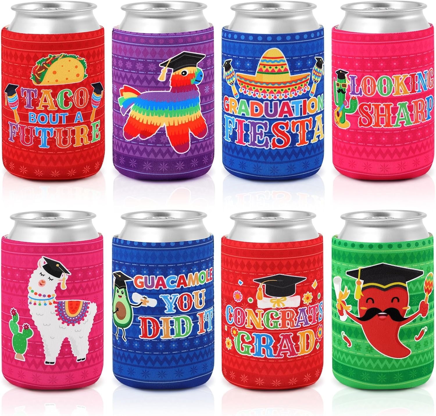 Amazon.com: Mexican Graduation Party Supplies Congrats Grad Can Coolers ...