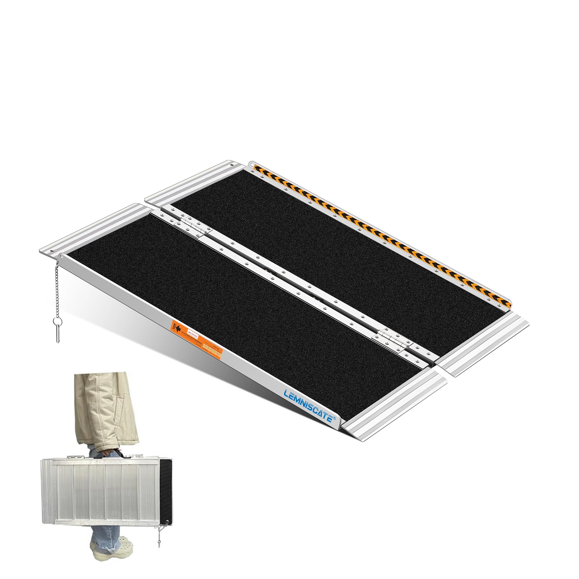 Buy LEMNISCATE 3FT Wheelchair ramp,29.2” W,Non-Slip Portable Aluminum ...