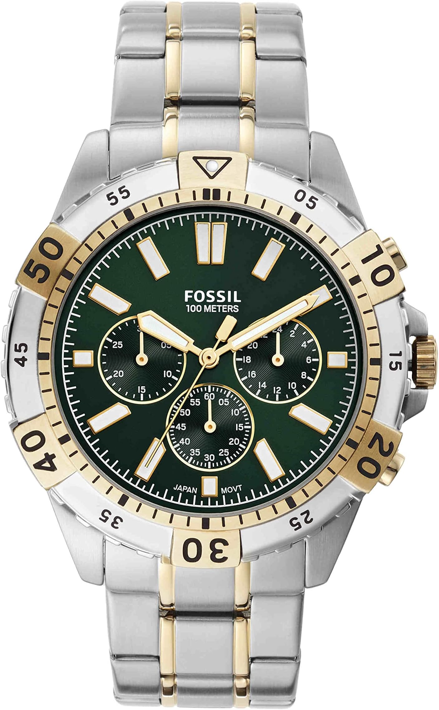 Fossil Men Bronson Stainless Steel Watch With Black Dial - Fs5712: Buy ...