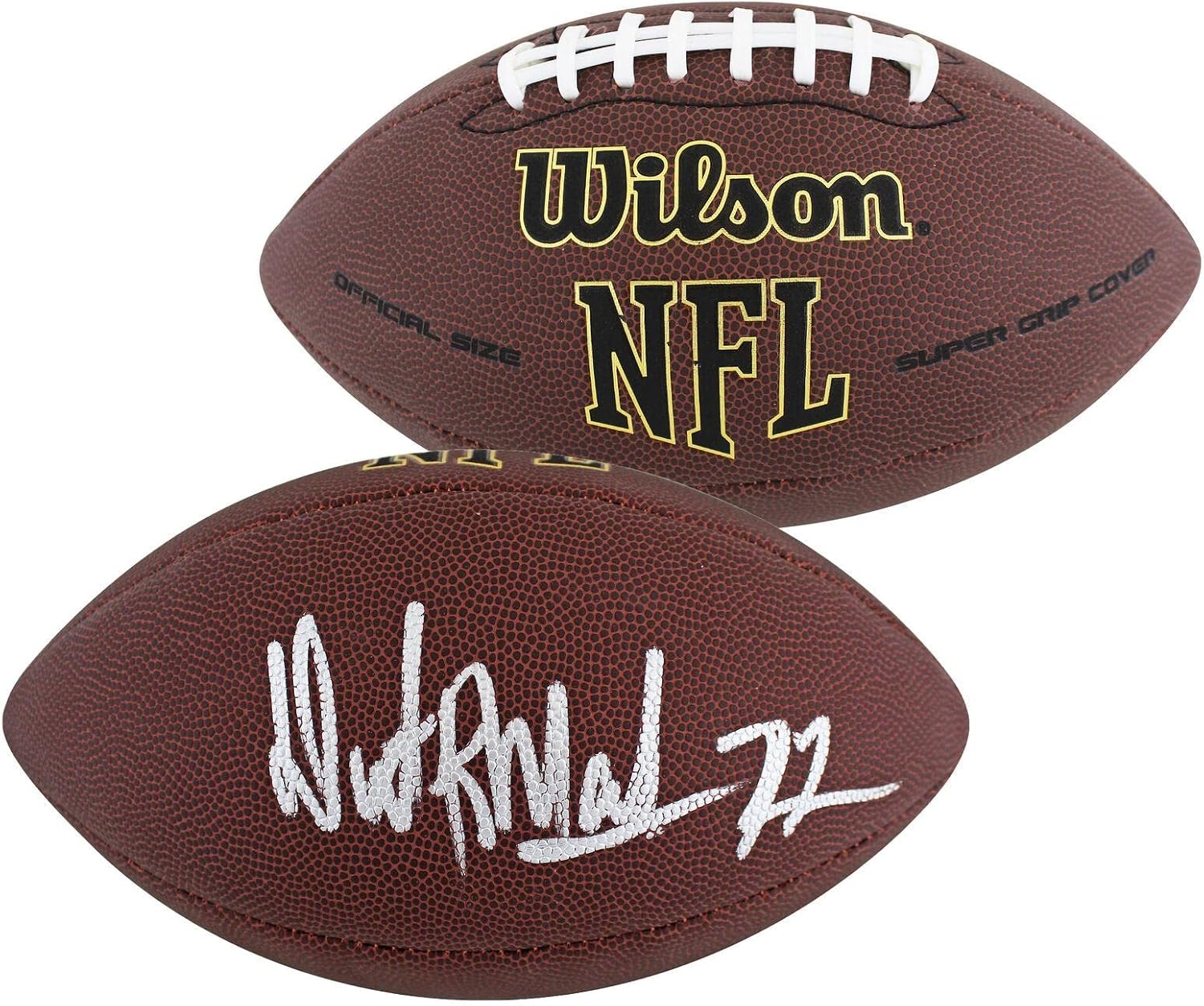 Commanders Dexter Manley Signed Super Grip Nfl Football BAS Witnessed ...