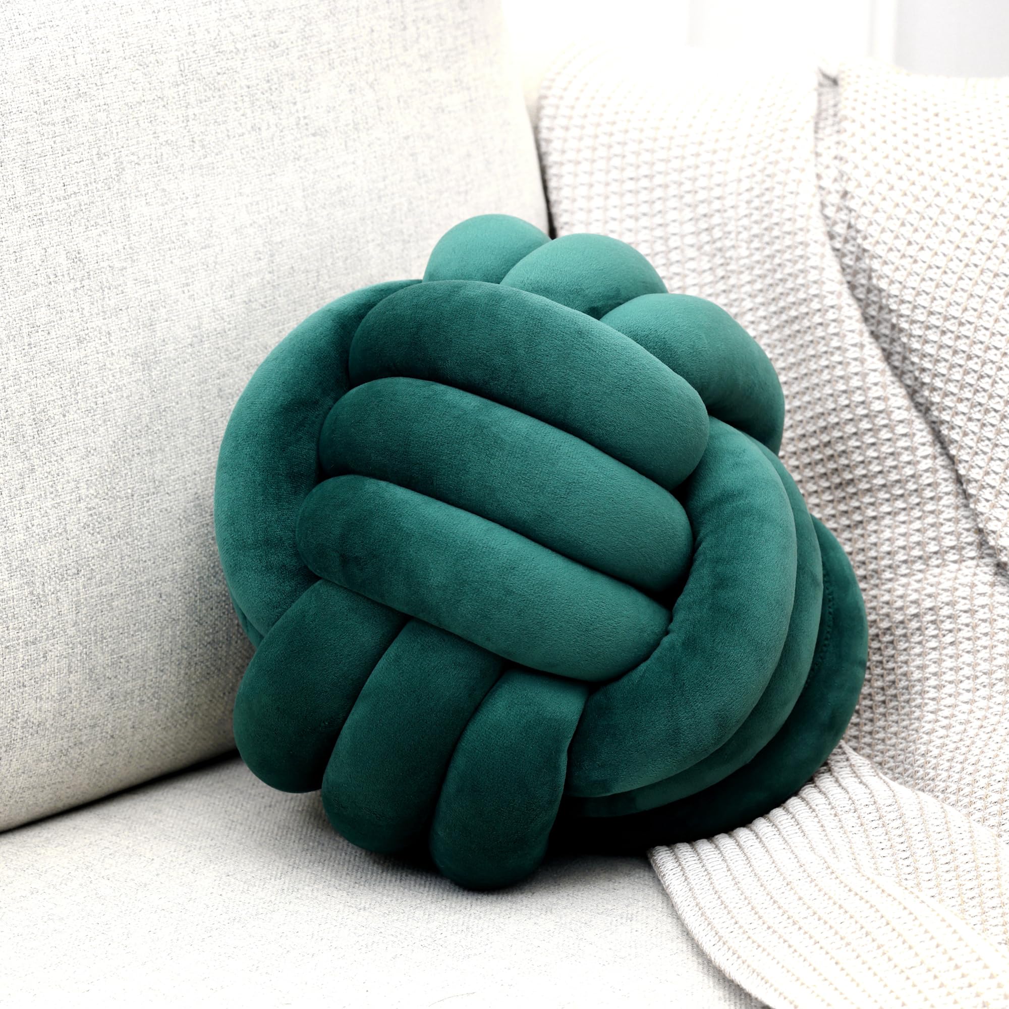 Amazon.com: Petrella Knot Pillows Ball Round Throw Pillows Home Decor ...