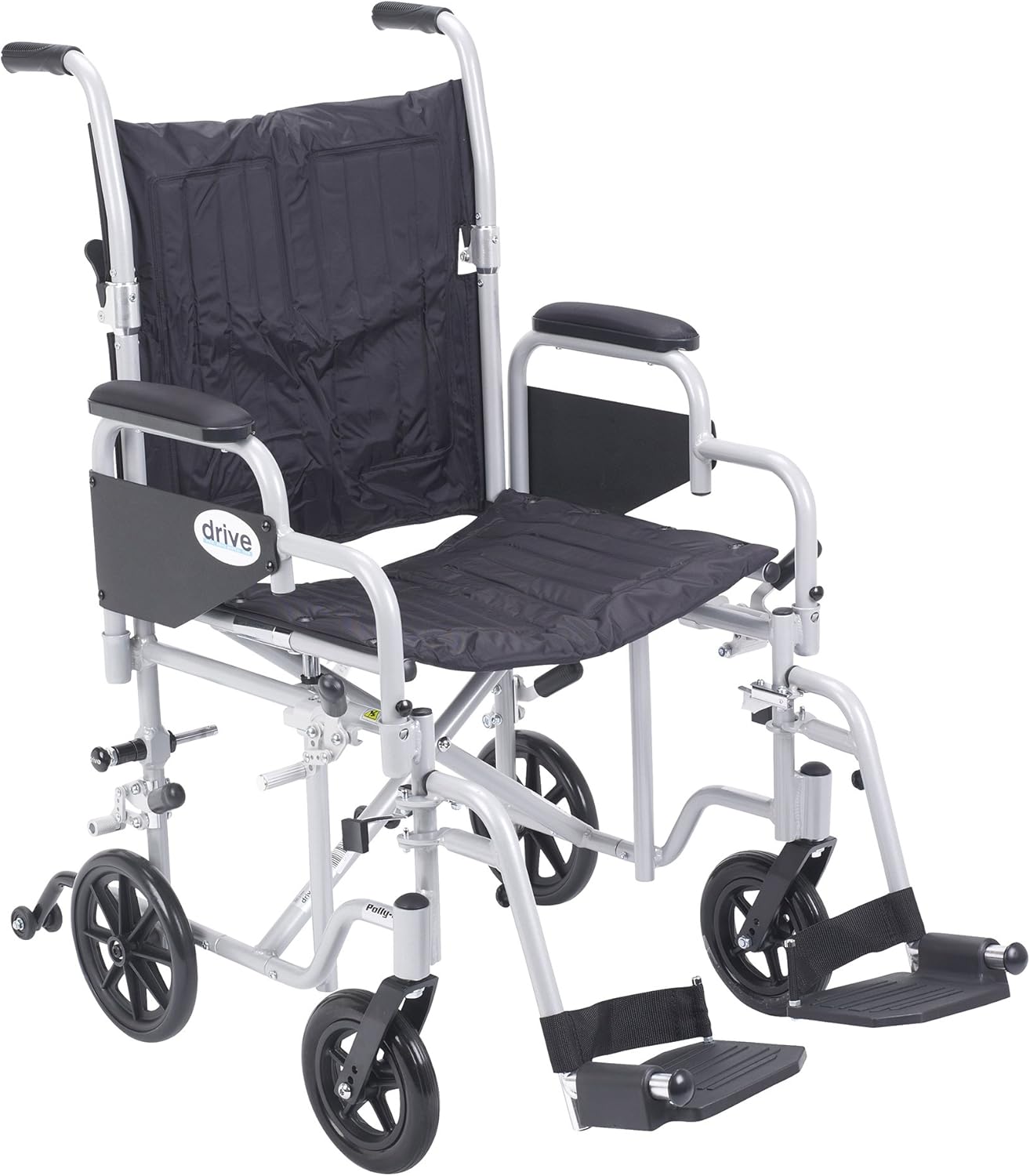 Drive Medical TR20 Poly-Fly Transport Wheelchair, Silver in Nepal at ...