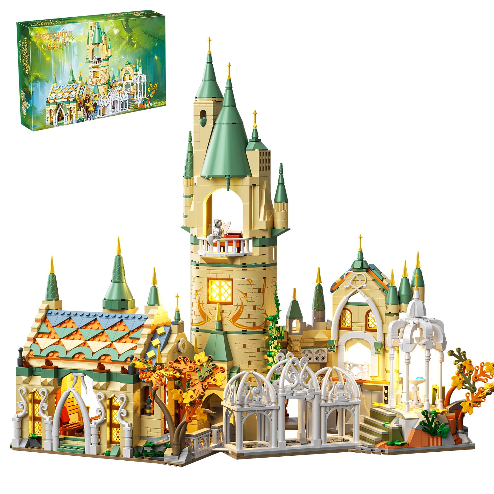 Amazon.com: HJPLPXH Magic Medieval Castle Architecture Building Block ...