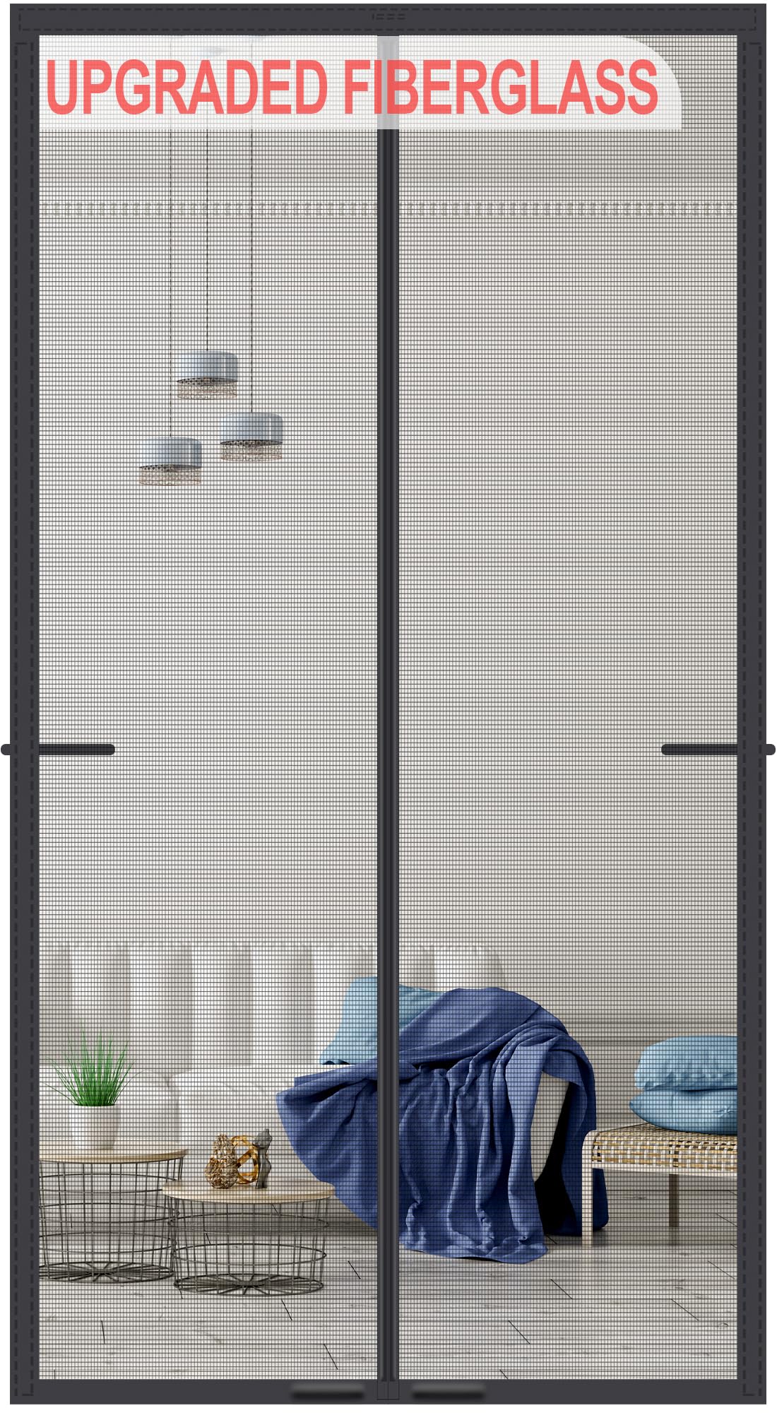Snapklik.com : Upgraded Magnetic Screen Door Thicker 255g/ Fiberglass ...
