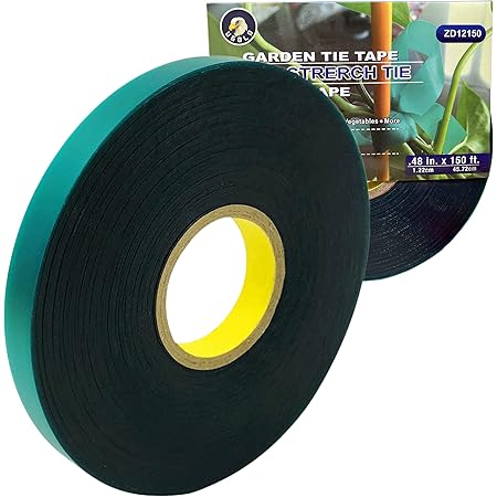 Amazon.com : 300 FEET x 1/2" 4mil Thick Stretch Non-Adhesive Tie Tape ...
