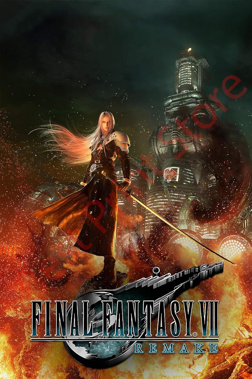 Amazon.com: Best Print Store - Final Fantasy 7 Remake, Sephiroth Box ...