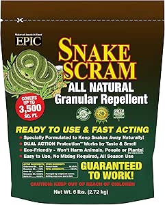 Amazon.com : Snake Scram All Natural Granular Repellent - All-Natural ...