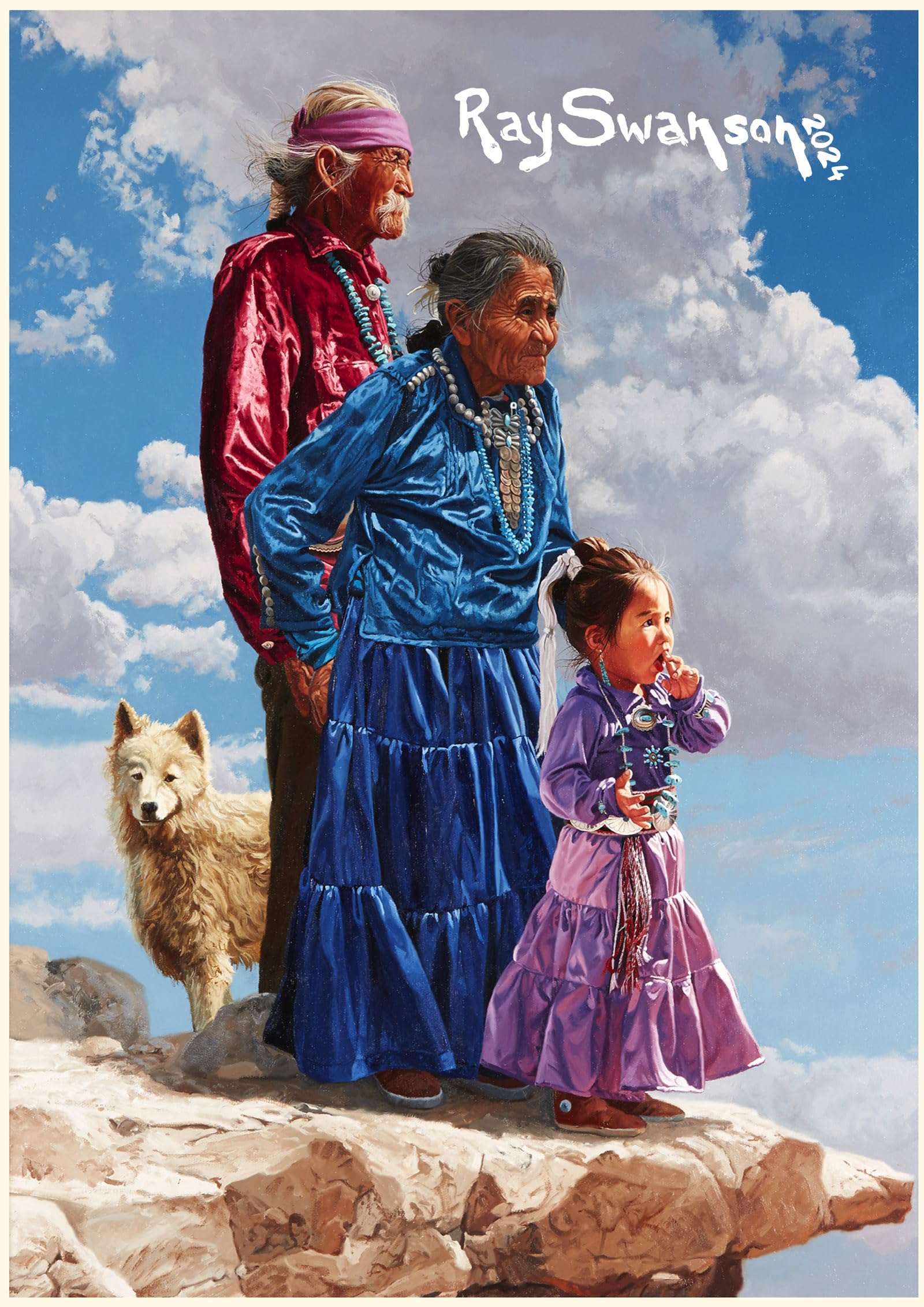 Modern Native American Family