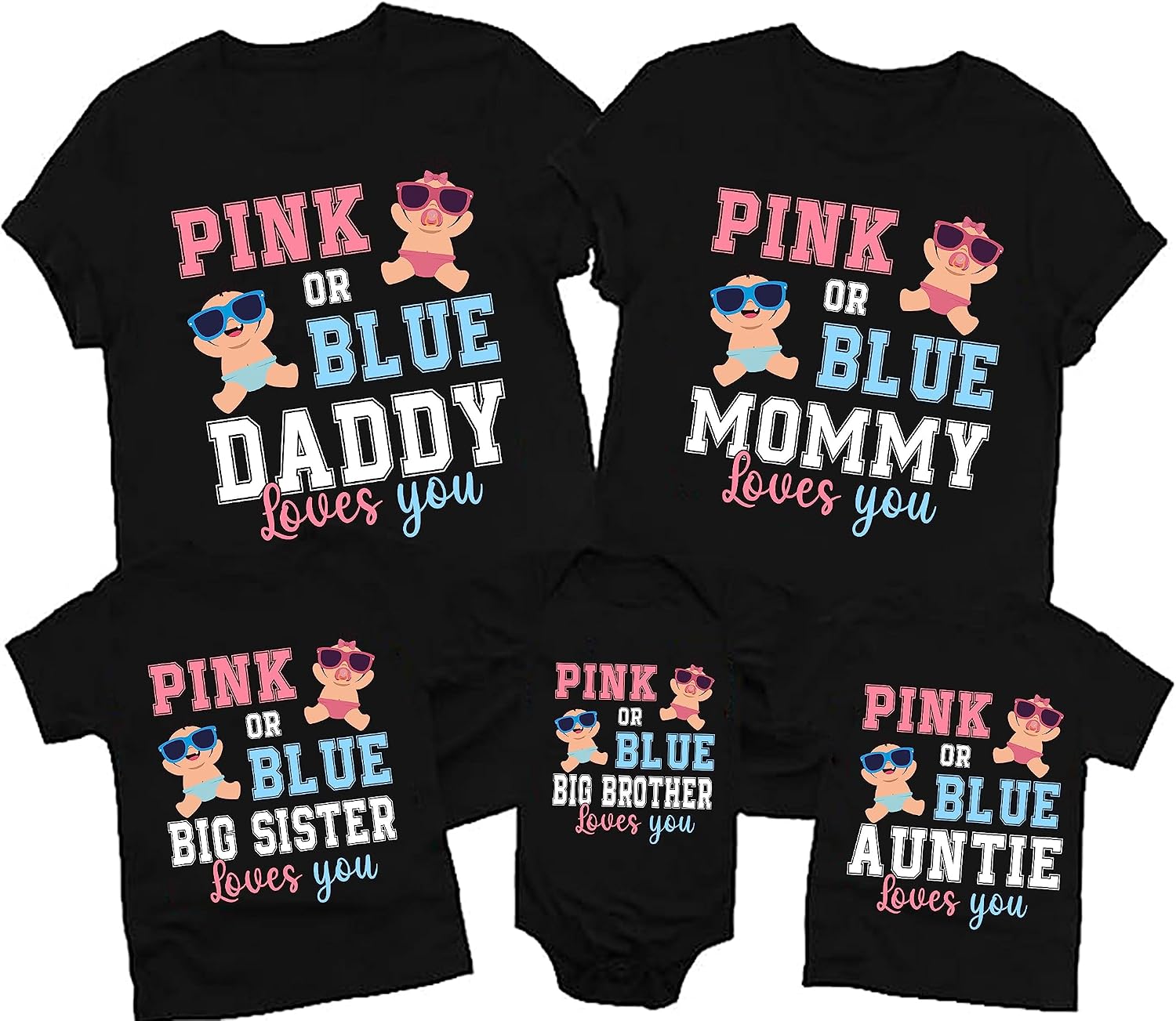 Pink Or Blue Mommy Love You Shirt, Gender Reveal Shirt, Mommy Shirt ...