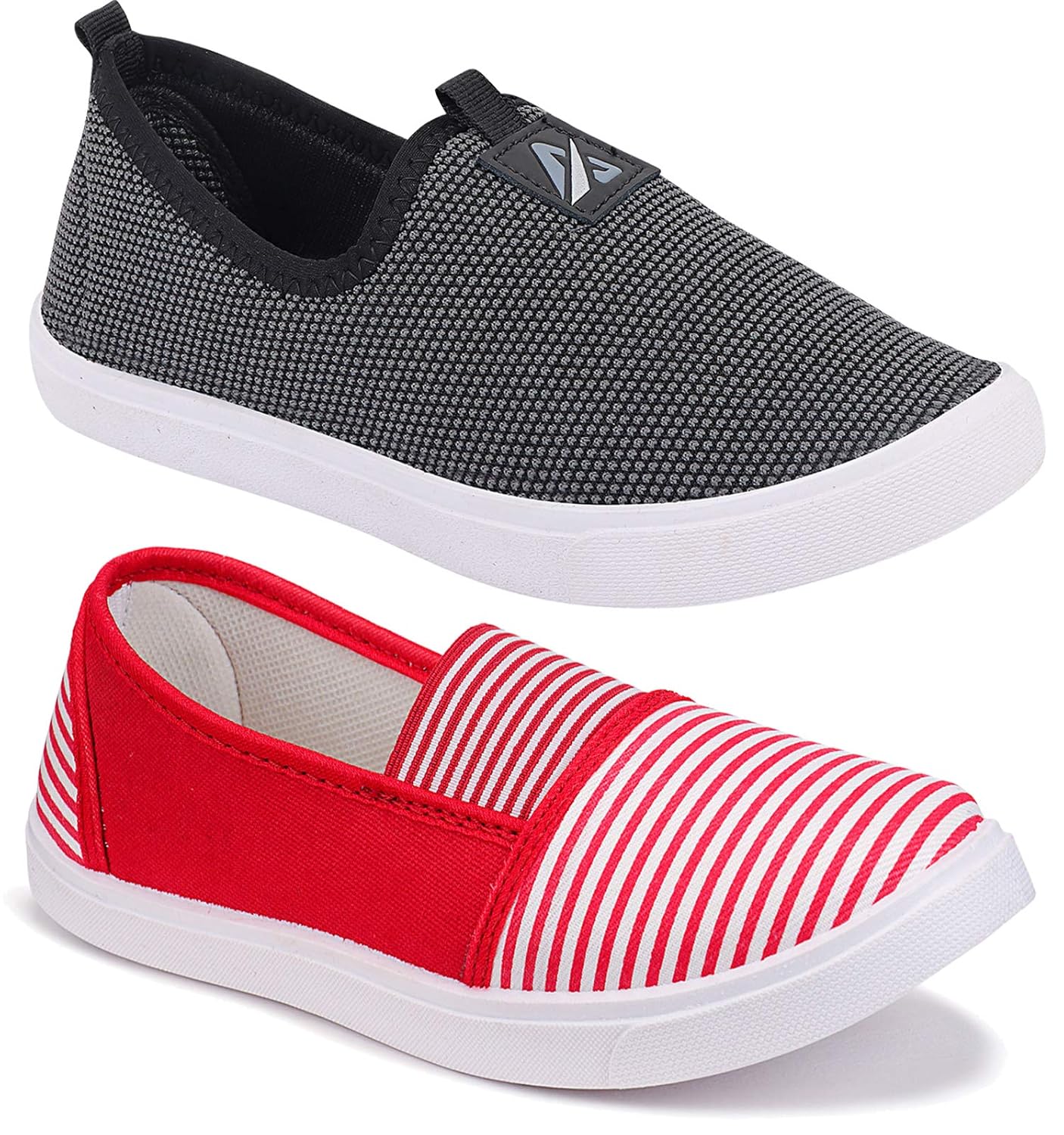 DEFLOW Combo Pack of 2 Casuals Loafers Sneakers Shoes for Women_6 UK ...