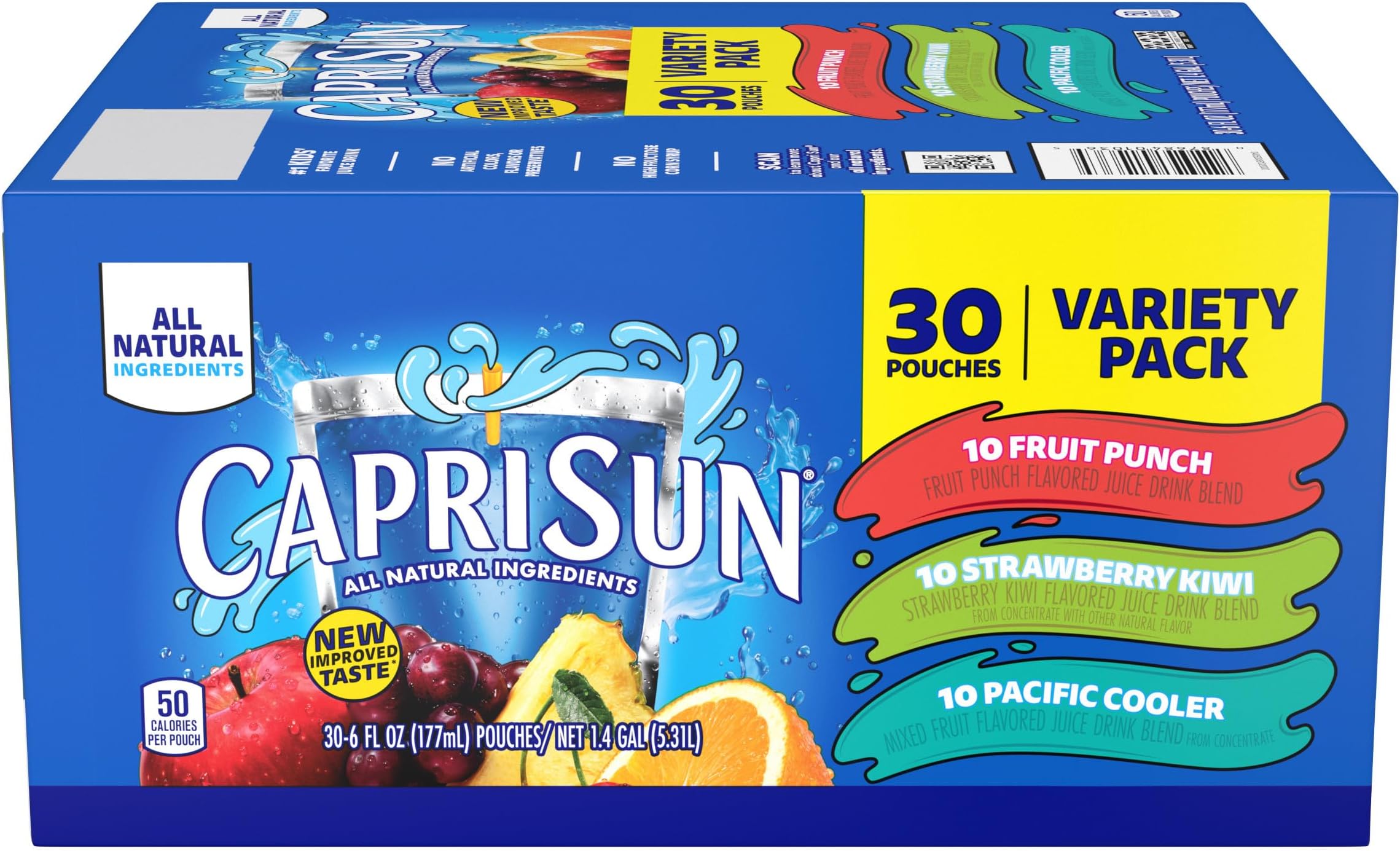 Amazon.com : Capri Sun Pacific Cooler Mixed Fruit Naturally Flavored ...