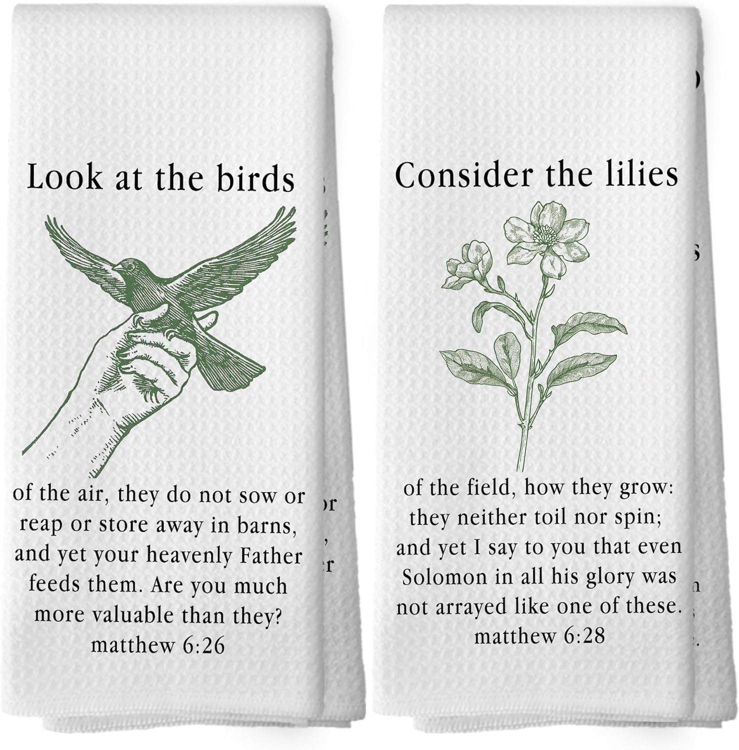 Amazon.com: XPH Christian Kitchen Dish Towels, Bible Verse Gifts for ...