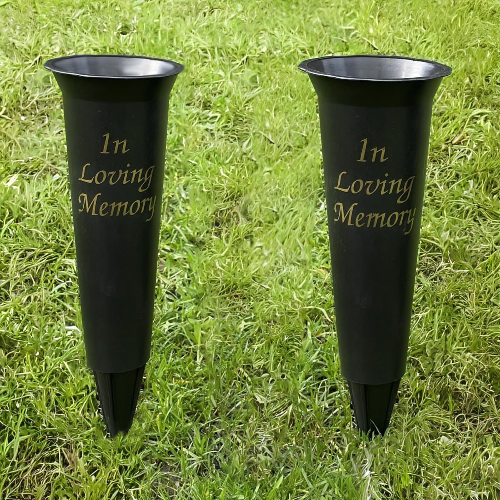 Set of 2 Mum In Loving Memory Spiked Memorial Flower Vases : Amazon.co ...