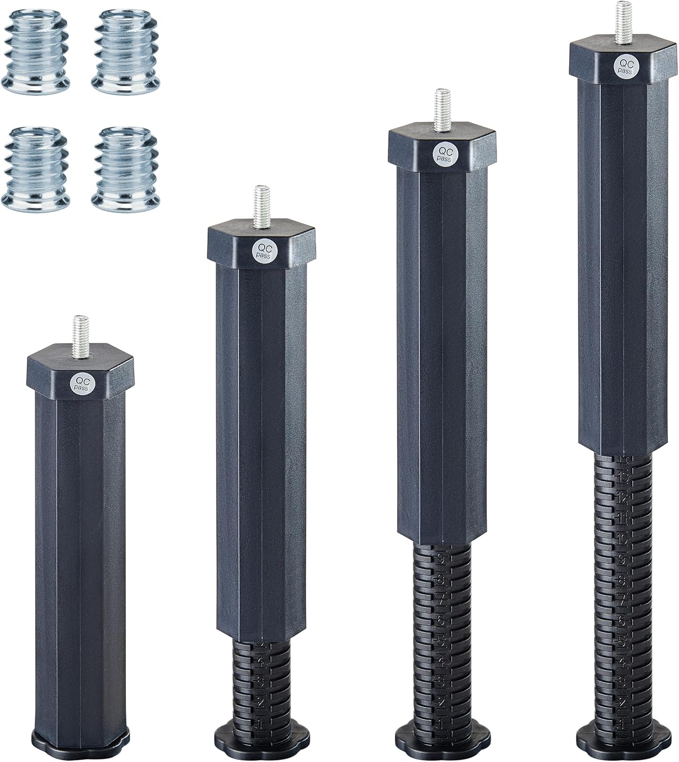 Amazon.com: LIMTIEN Adjustable Feets,Couch Legs Cabinet Legs ...