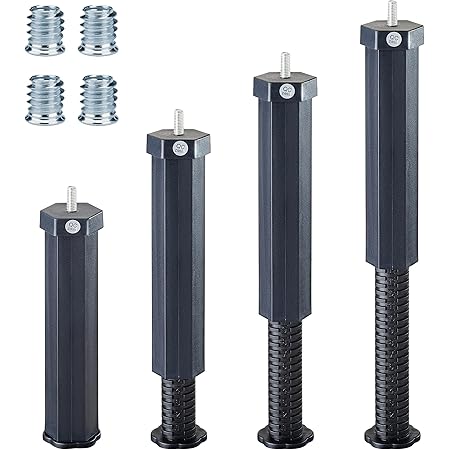 Amazon.com: LIMTIEN Adjustable Feets,Couch Legs Cabinet Legs ...