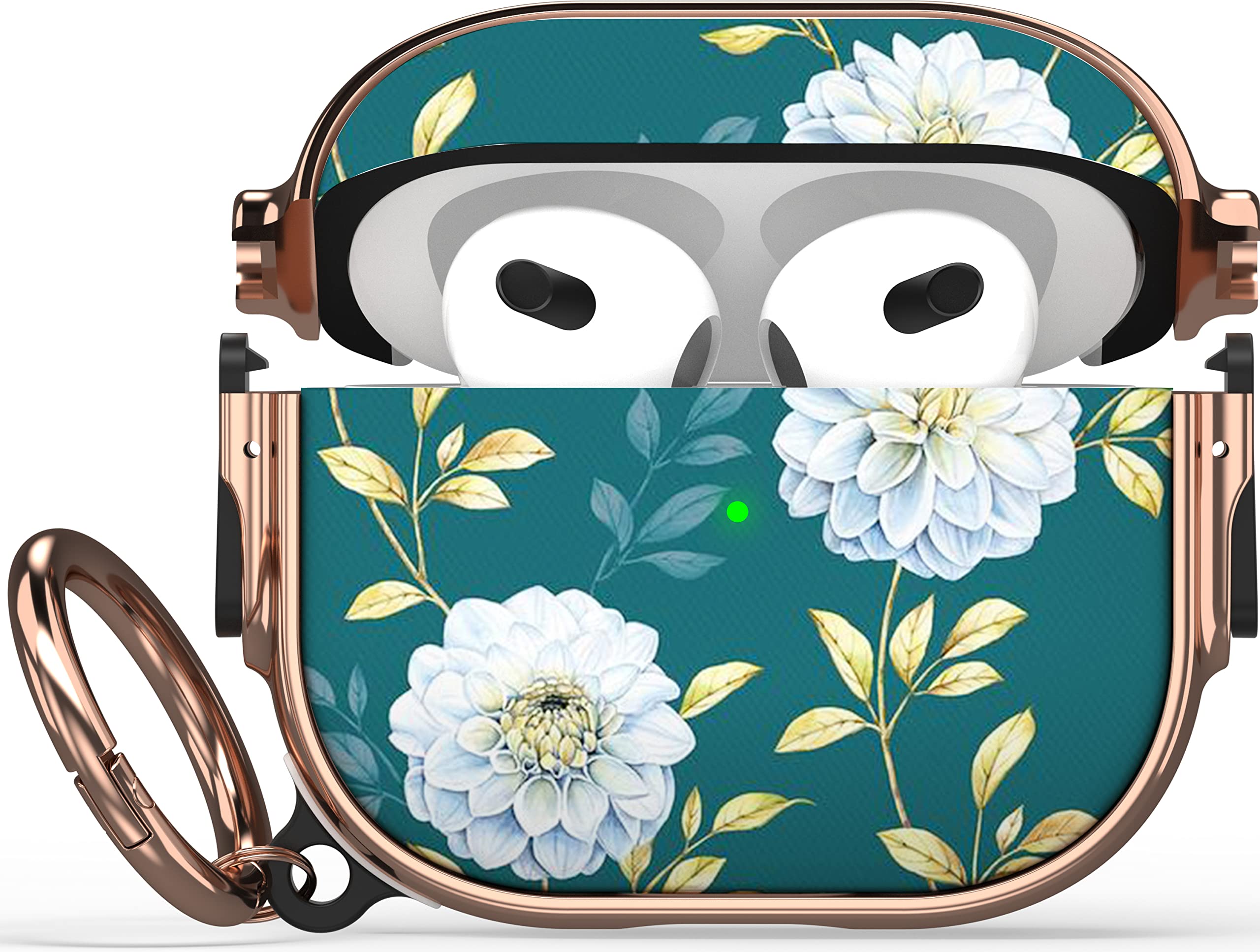 Amazon.com: Maxjoy for AirPod 3rd Generation Case with Lock, Flower Air Pod 3 Case Hard ...