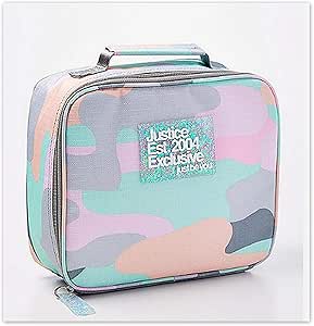 Justice Lunch Box Tote Pink Multi Camo New for 2020 Back to School: Buy ...