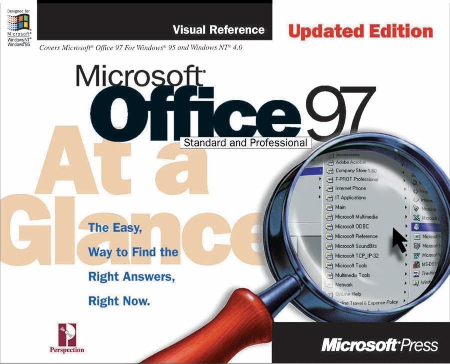 Microsoft Office 97 at a Glance, Updated Edition: Perspection Inc ...