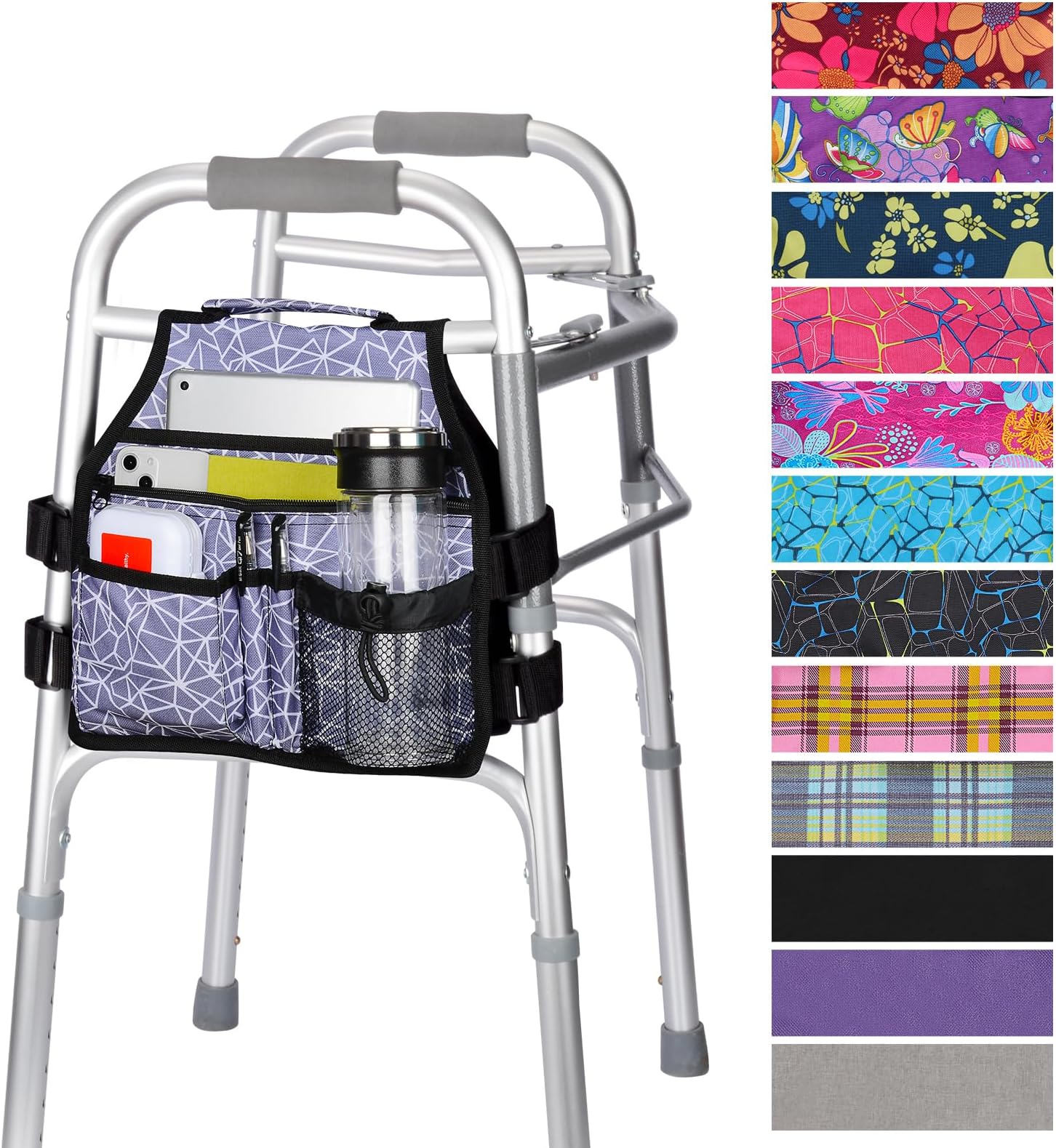 Amazon.com: supregear Side Walker Bag, Walker Accessories Bag w/Cup ...