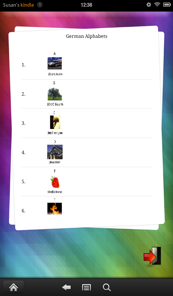 German Alphabets - App on Amazon Appstore