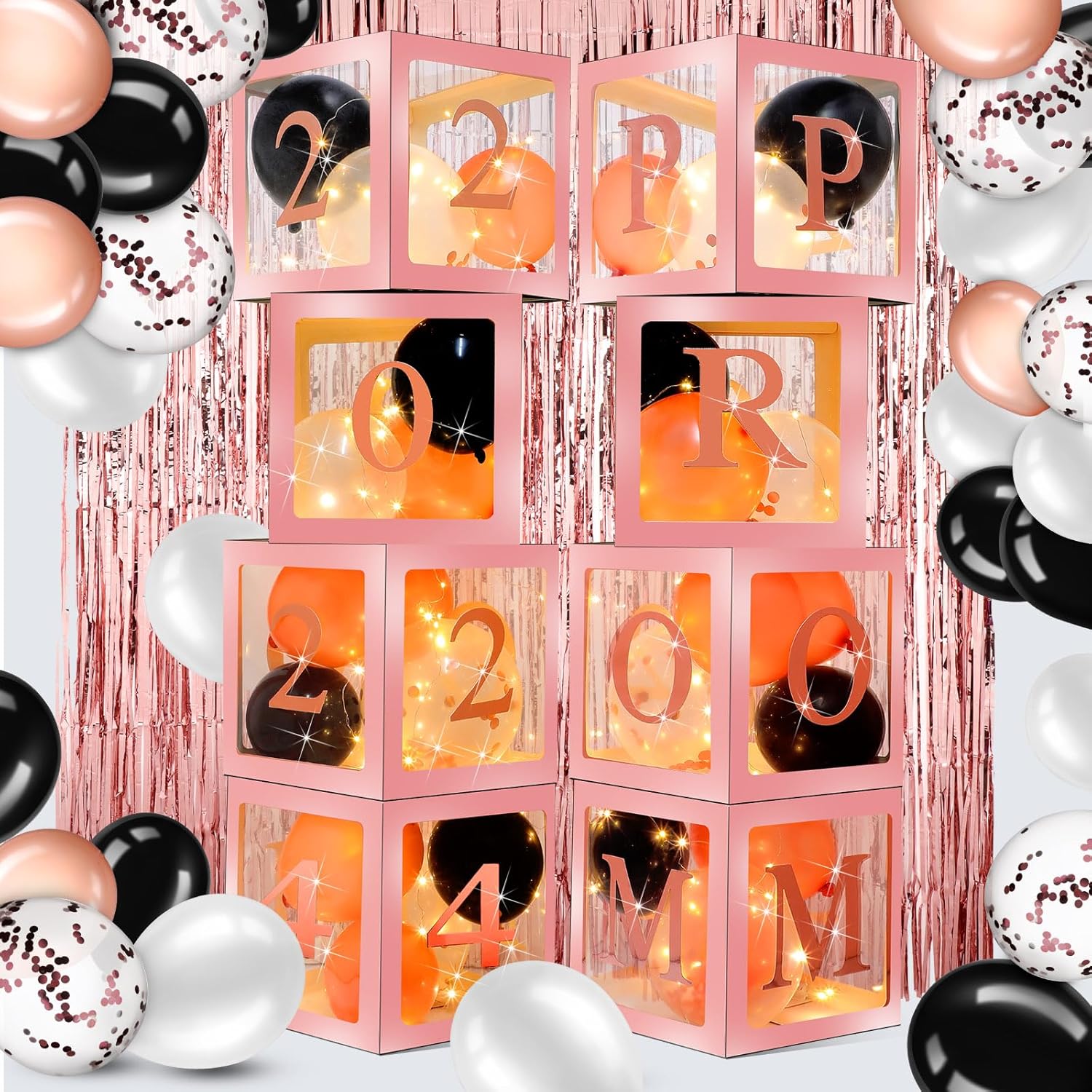 Amazon.com: Sratte 8 Pcs Graduation Prom Party Decorations 2024 Prom ...