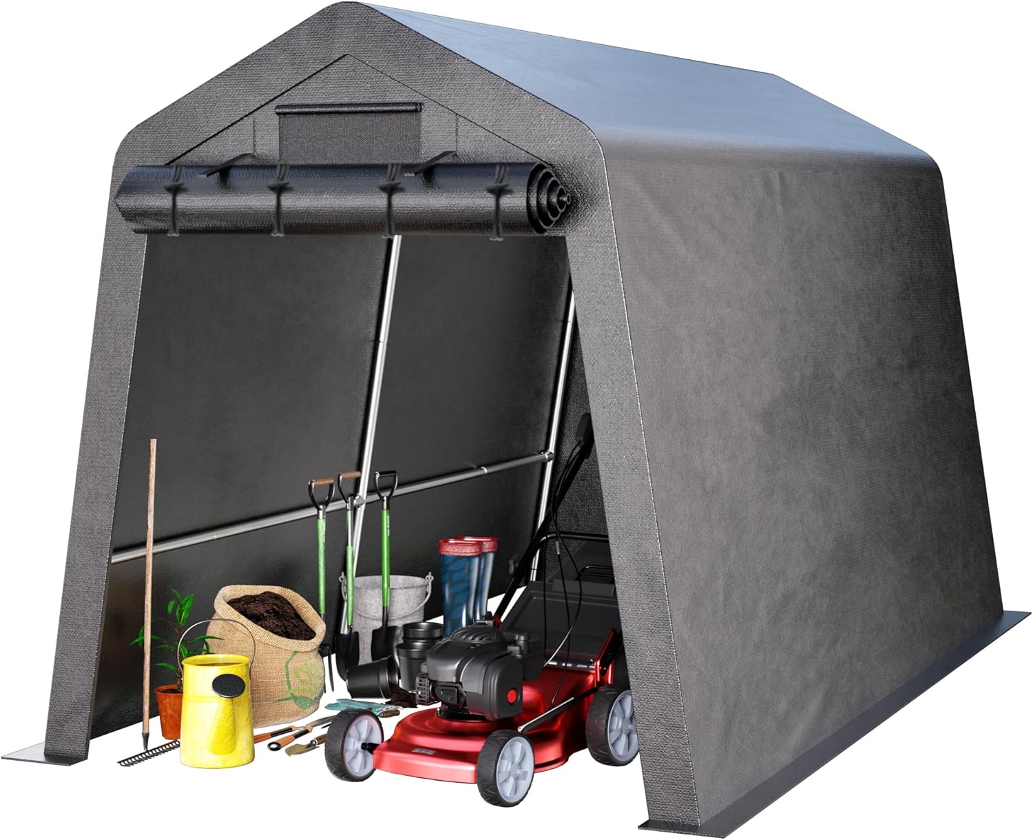 Amazon.com : 7 x12 ft Portable Shed Outdoor Storage Shelter, UV ...