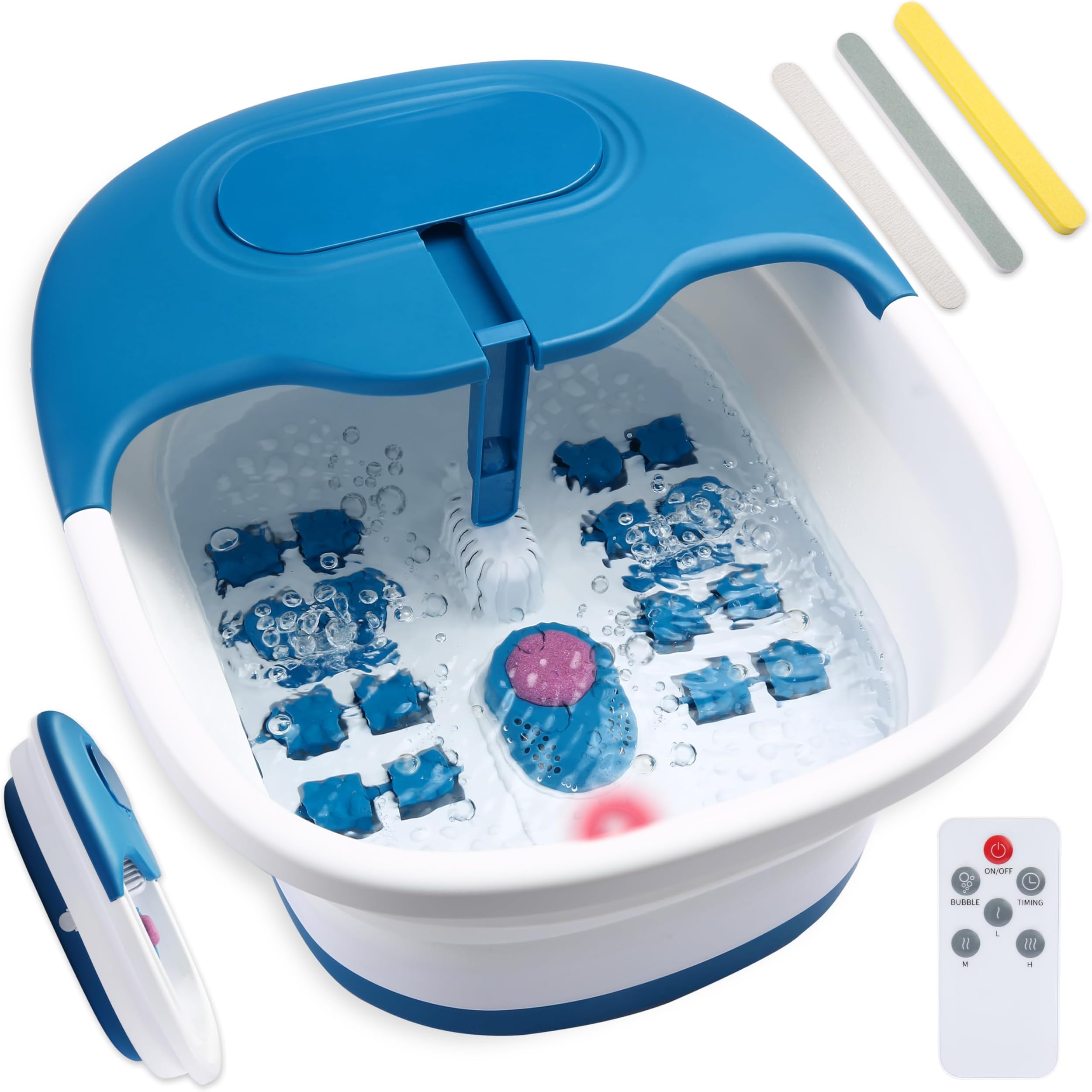 Amazon.com: SOOKIFEET Foot Bath Spa Massager with Heat and Bubble Jets ...