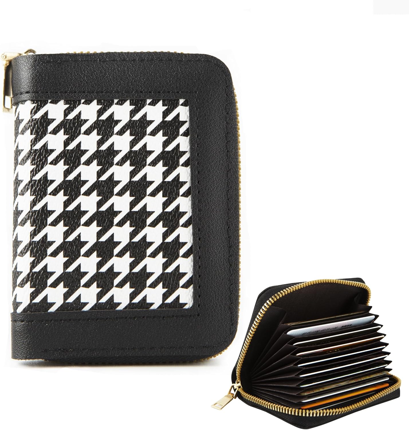 Amazon.com: BADETI Credit Card Holder Small Leather Card Case Wallet ID ...