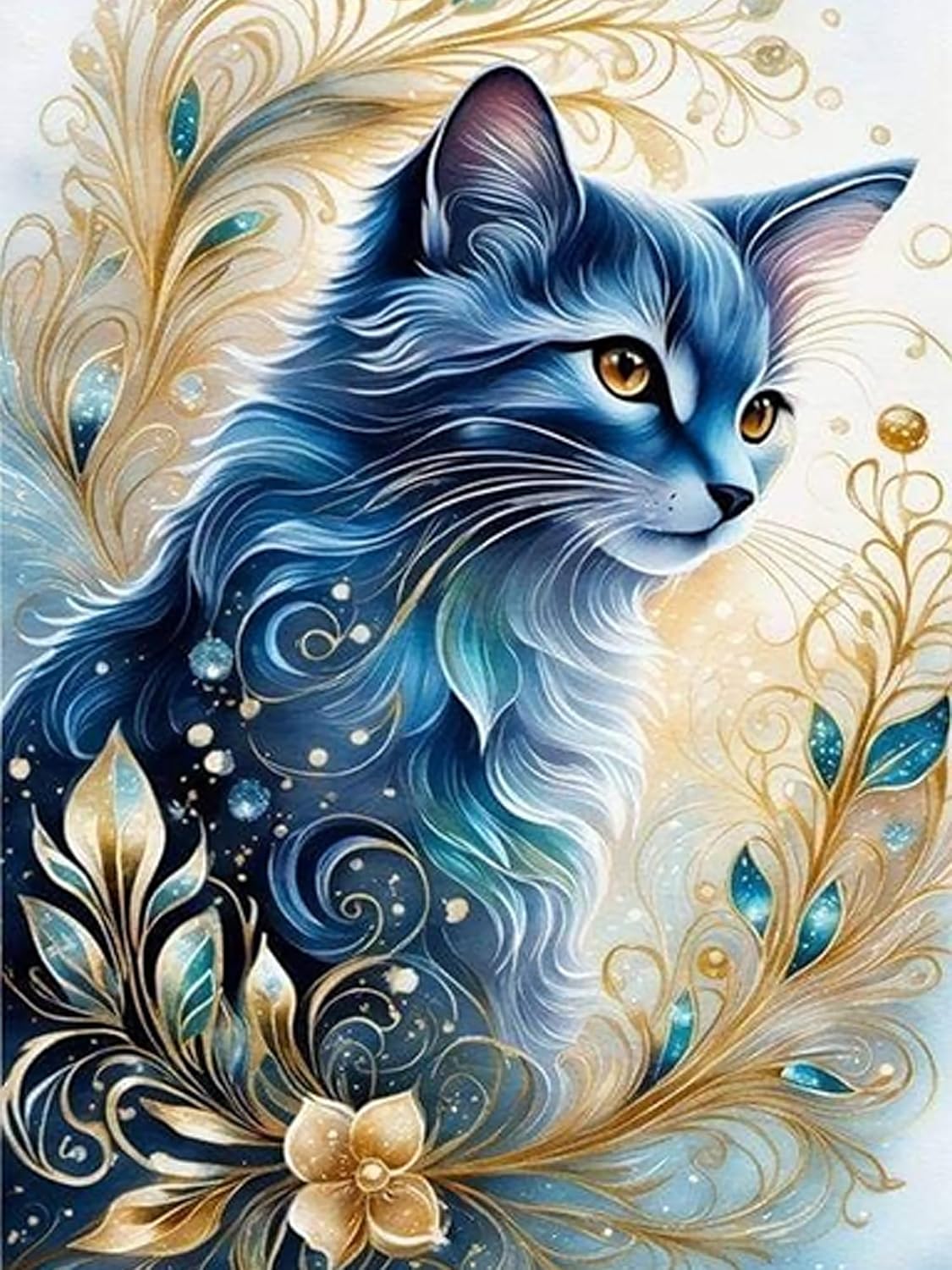 Amazon.com: Meothan Cat Diamond Painting Kit for Adults Beginners ...