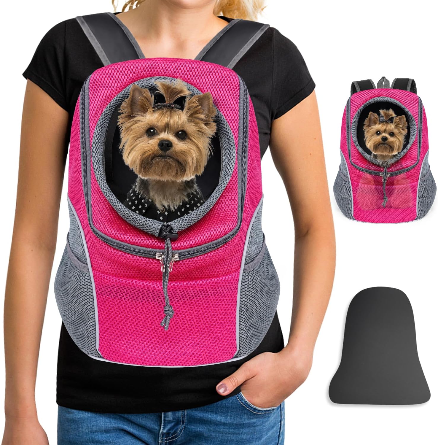 Amazon.com : YUDODO Pet Dog Backpack Carrier Small Dog Front Carrier ...