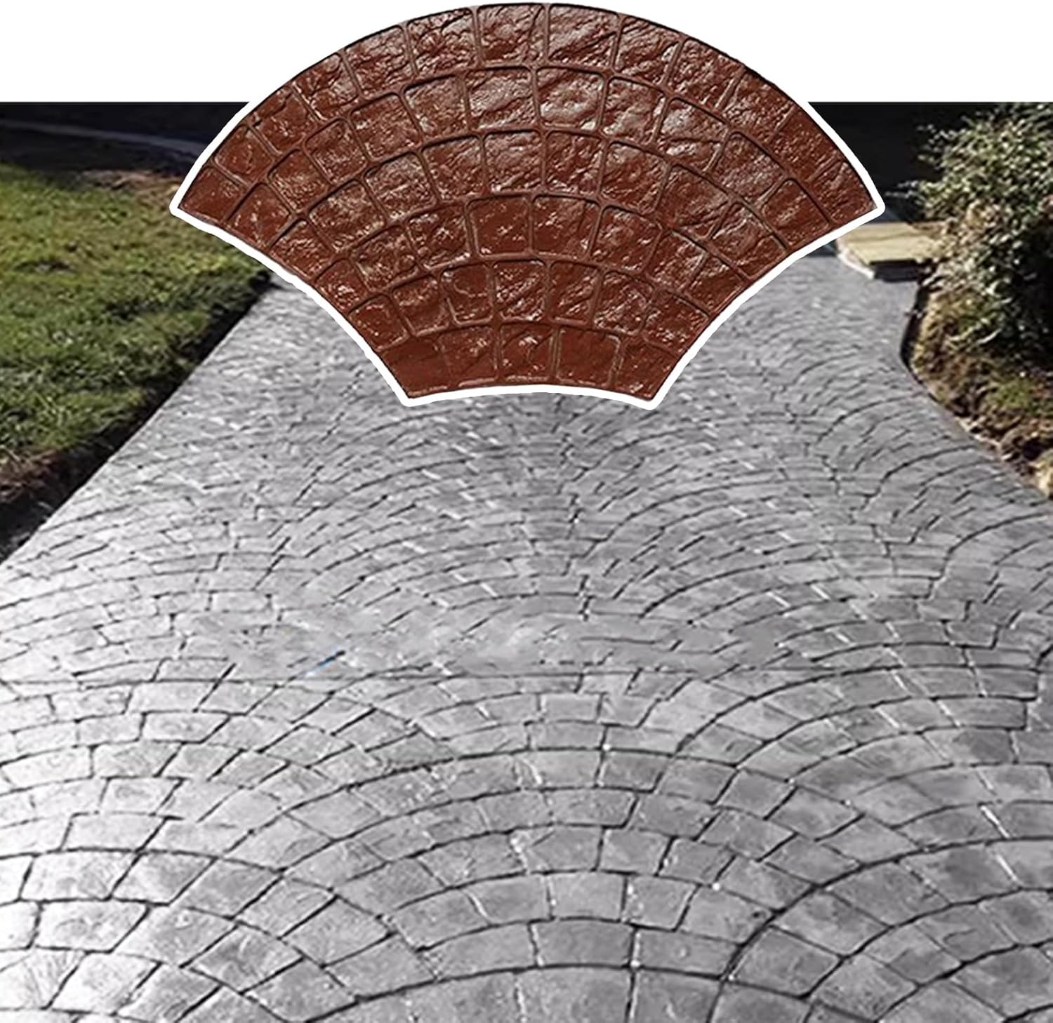 Amazon.com: NUNETH Sector Brick Stamp for Concrete, 39" X 20" Concrete ...