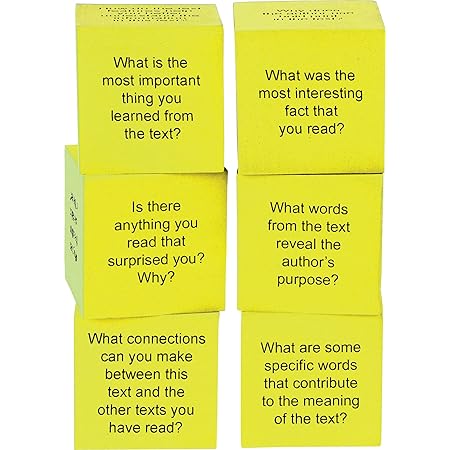 Amazon.com: Learning Resources Retell A Story Cubes, 6 Foam Cubes ...