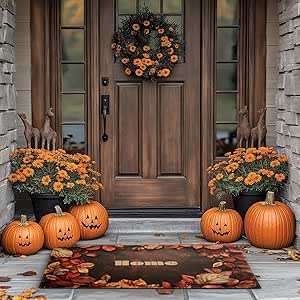 Amazon.com: PICANOVA Fall Rug with Custom Text - 20x28 Inch Enterence ...