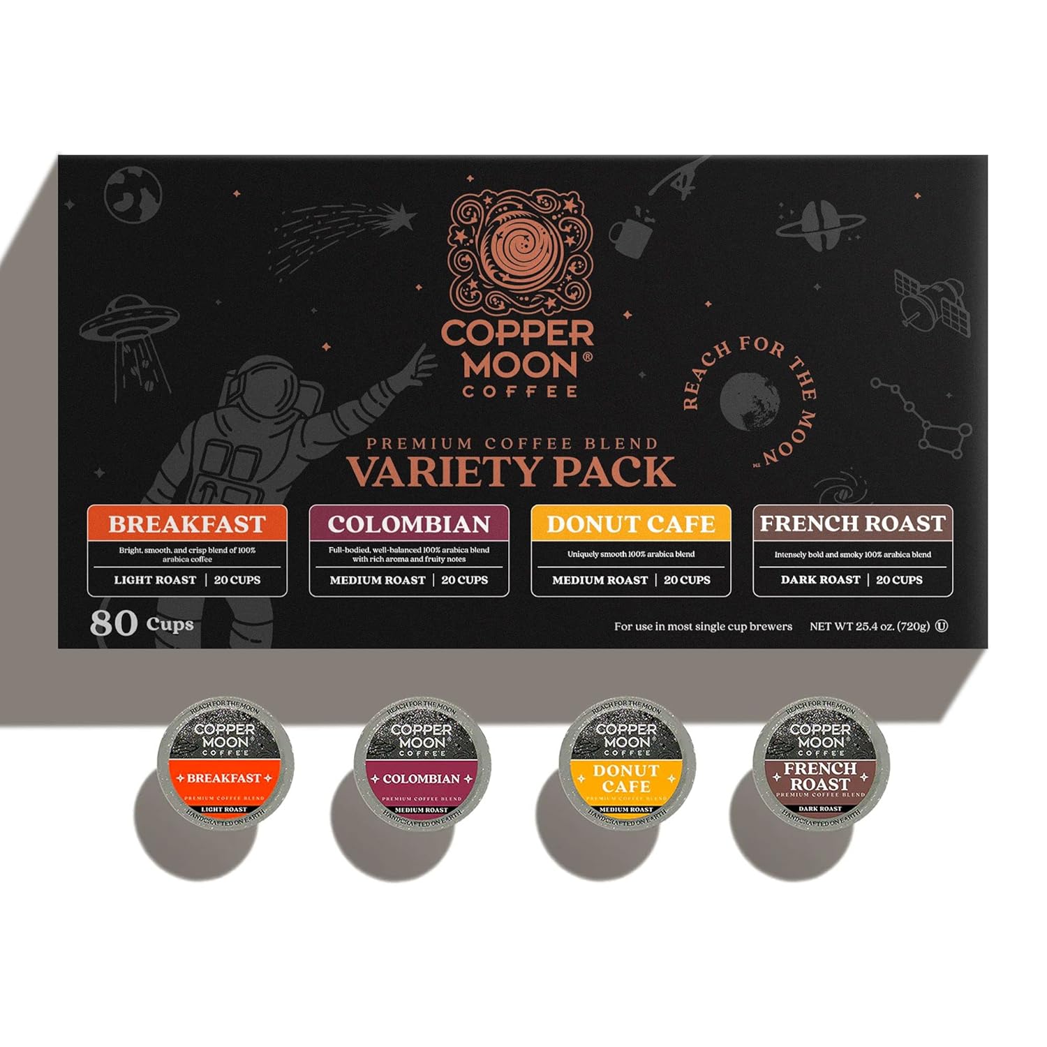 Amazon.com: Copper Moon Single Serve Coffee Pods For Keurig K-Cup ...