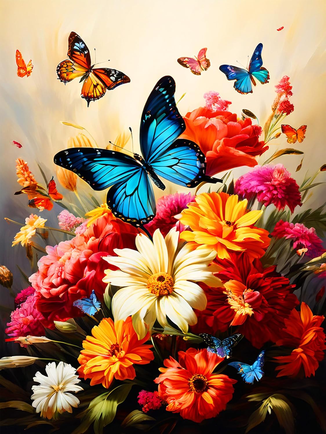 Amazon.com: Meothan 5D Flowers Diamond Painting Kits for Adults DIY ...