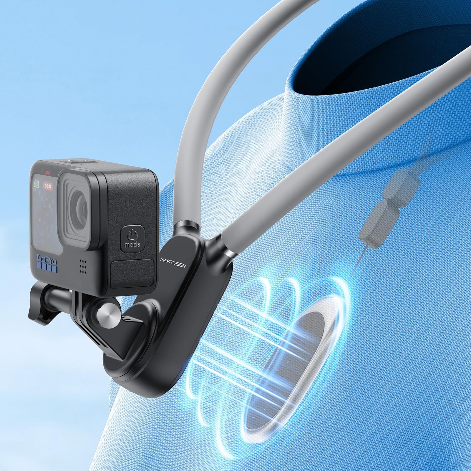 Amazon.com: MARTVSEN Magnetic Neck Mount for Action Camera & Phone ...