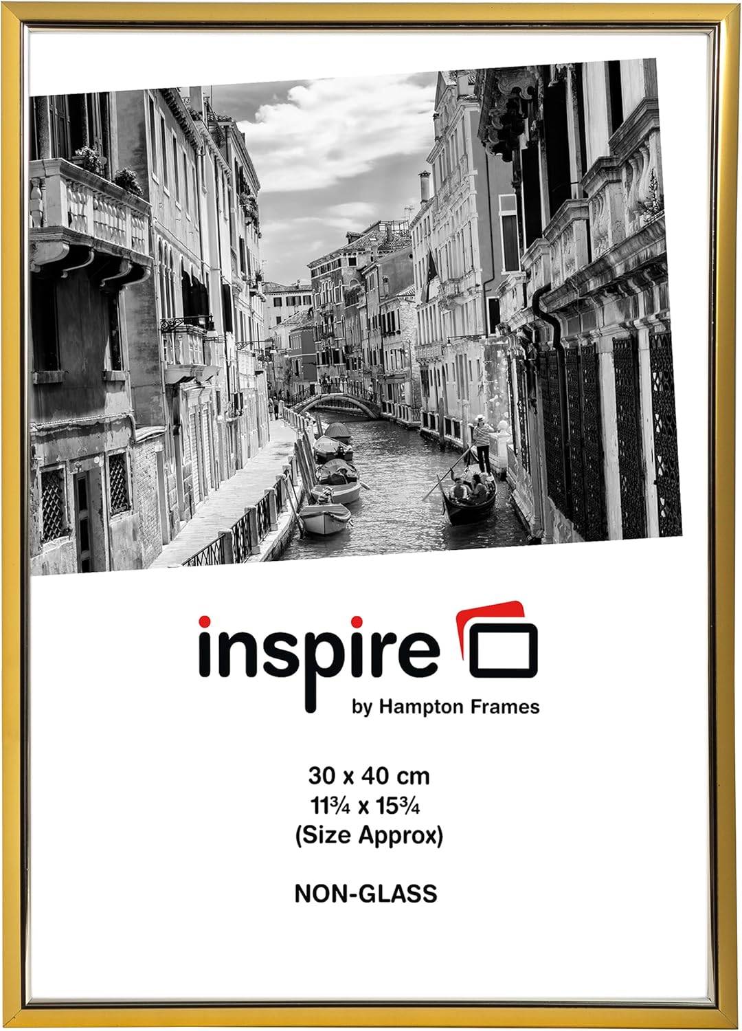 Hampton Frames EASYLOADER Picture Frame 30x40cm Gold, Acrylic Non-Glass ...