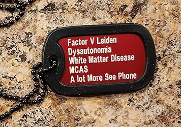 Amazon.com: Gutentagit - Medical Alert Dog Tag Custom Engraved Medic ID ...