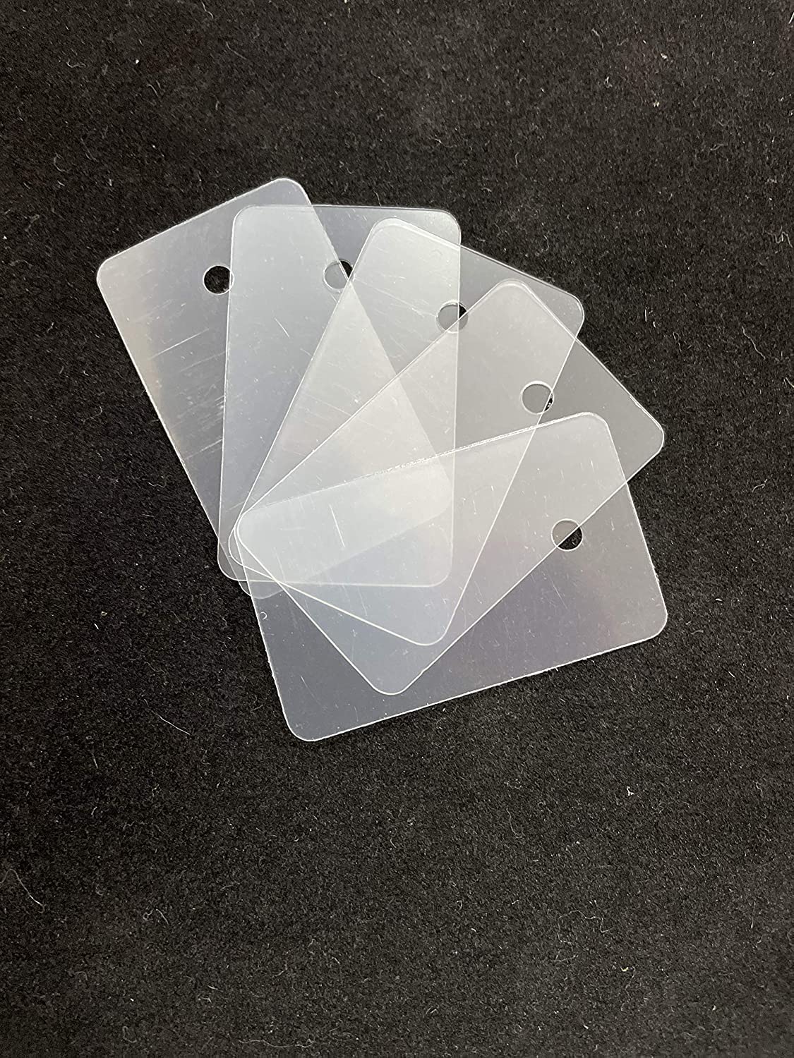 NC Plastic Tag Cards, Transparent Tag Cards for Display Rates (3cm*5cm ...