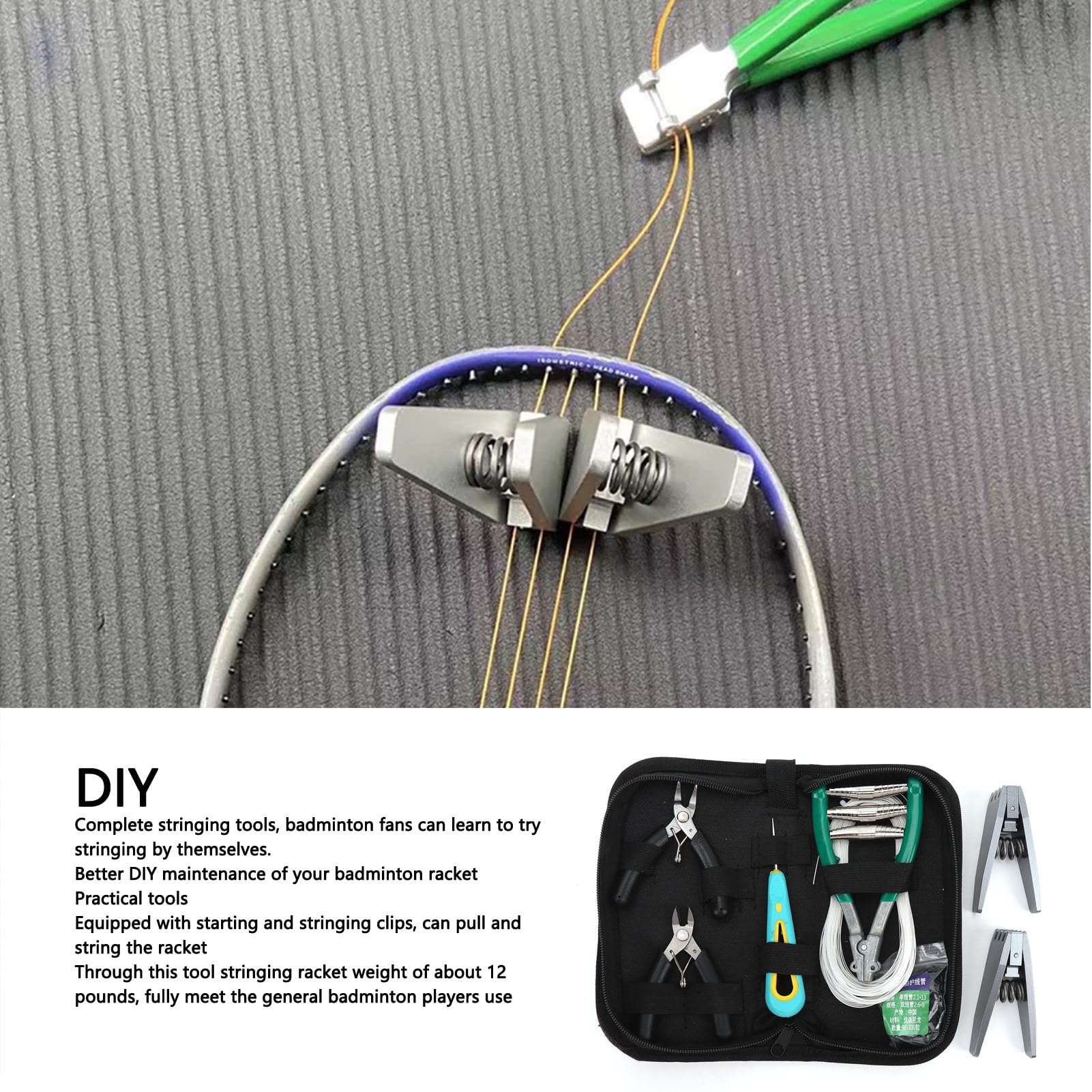 Klipper Badminton Stringing Machine Instructions Badminton Racket ...