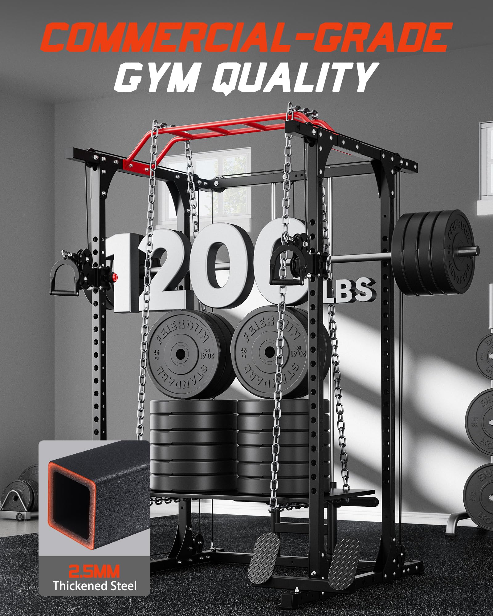 Snapklik.com : AKYEN Power Cage, 1200lbs Commercial-Grade Quality Power ...