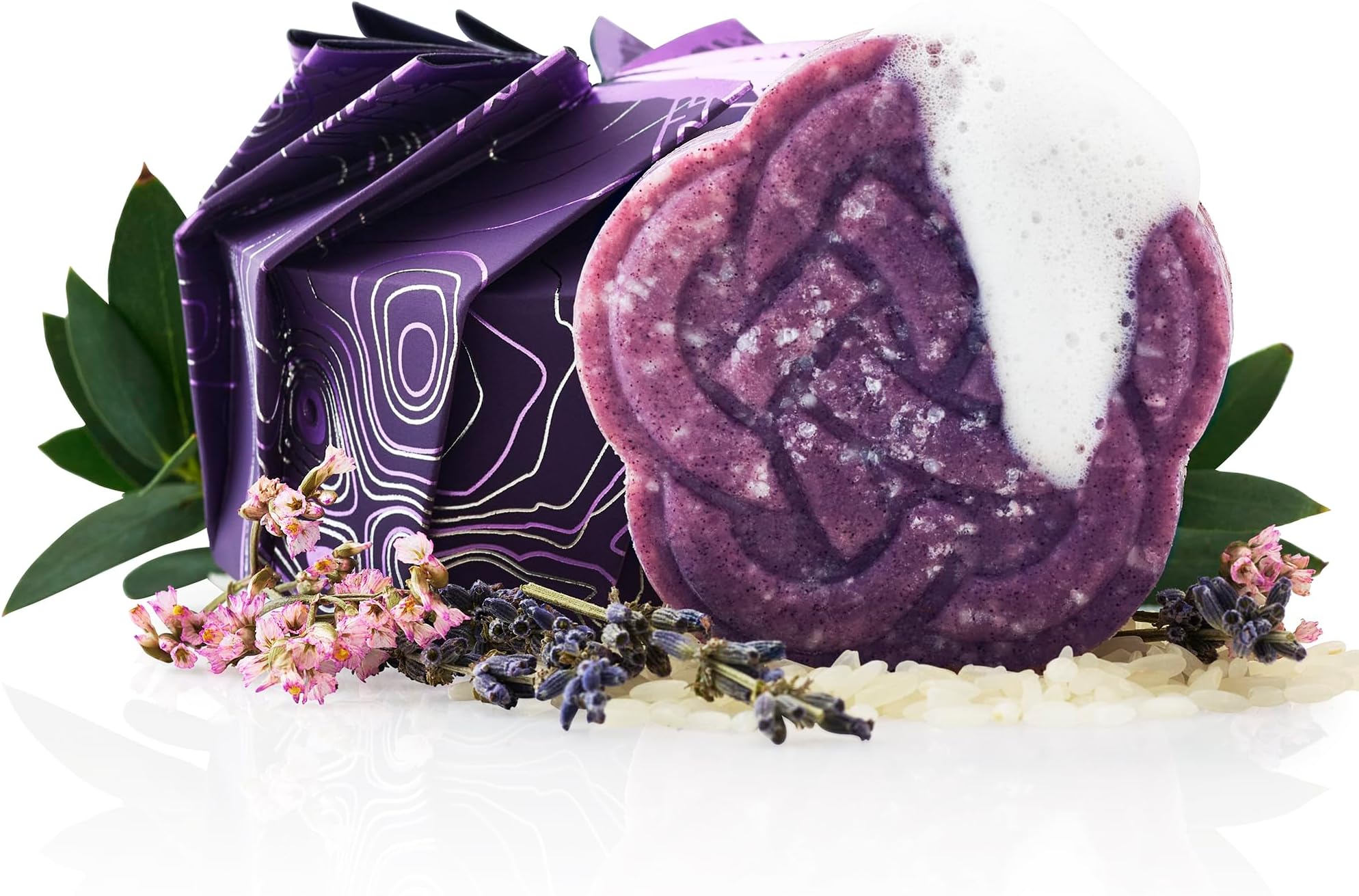 Amazon.com : Viori Purple Shampoo Bar - Handcrafted with Longsheng Rice ...