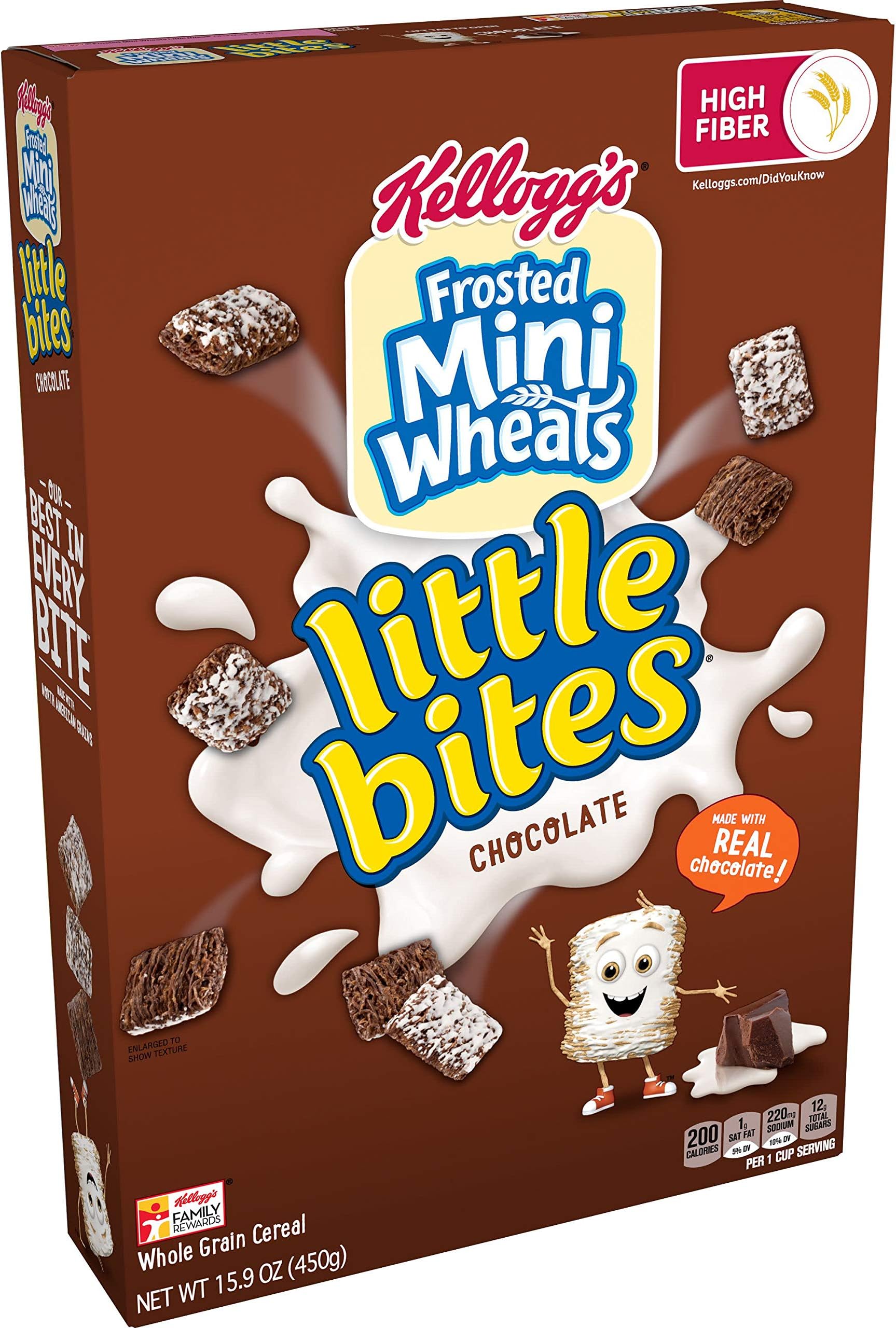 Amazon.com: Kellogg's Frosted Mini-Wheats Little Bites, Breakfast ...
