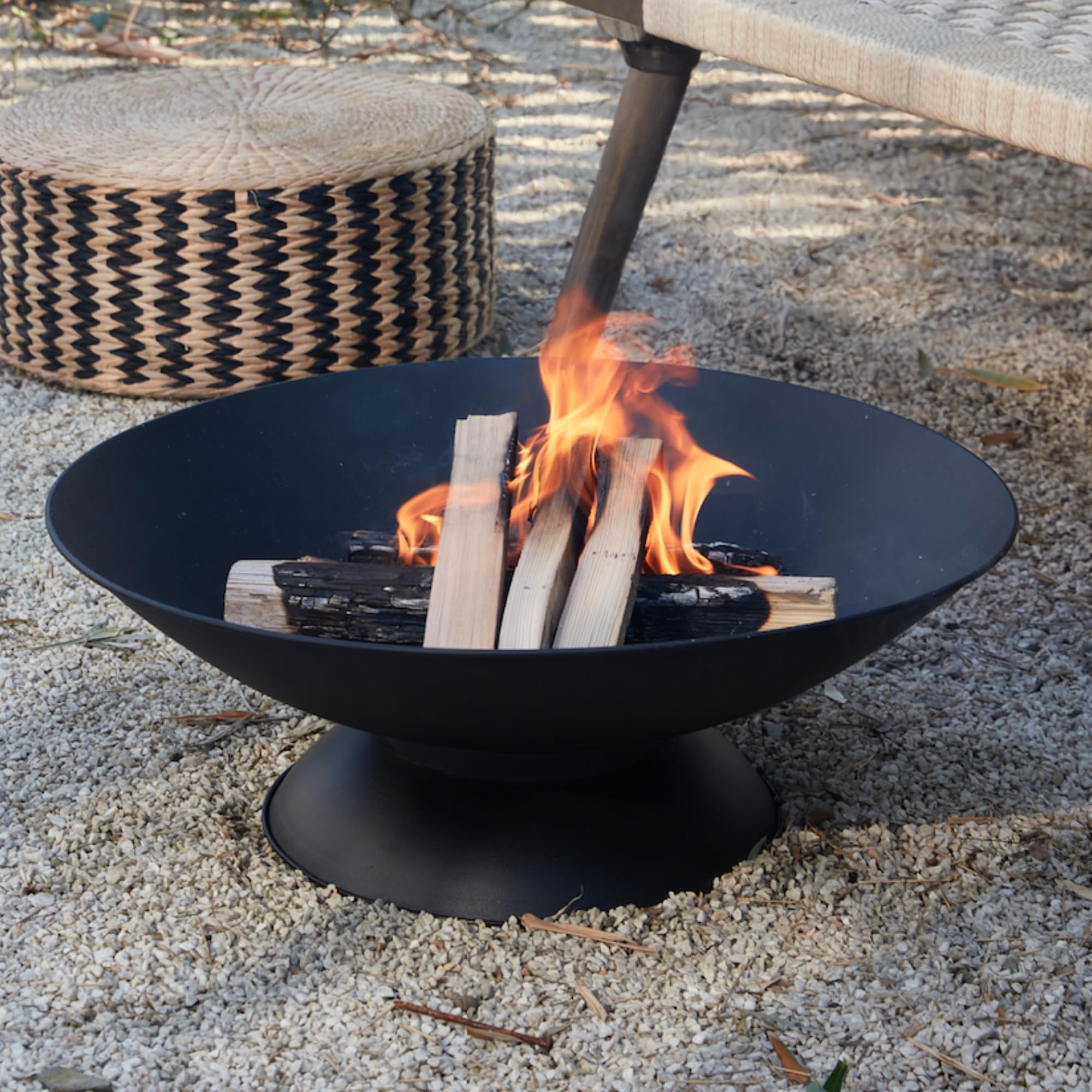 Amazon.com : First Flare Wood Burning Fire Pit - 22 x 8 Inches ...