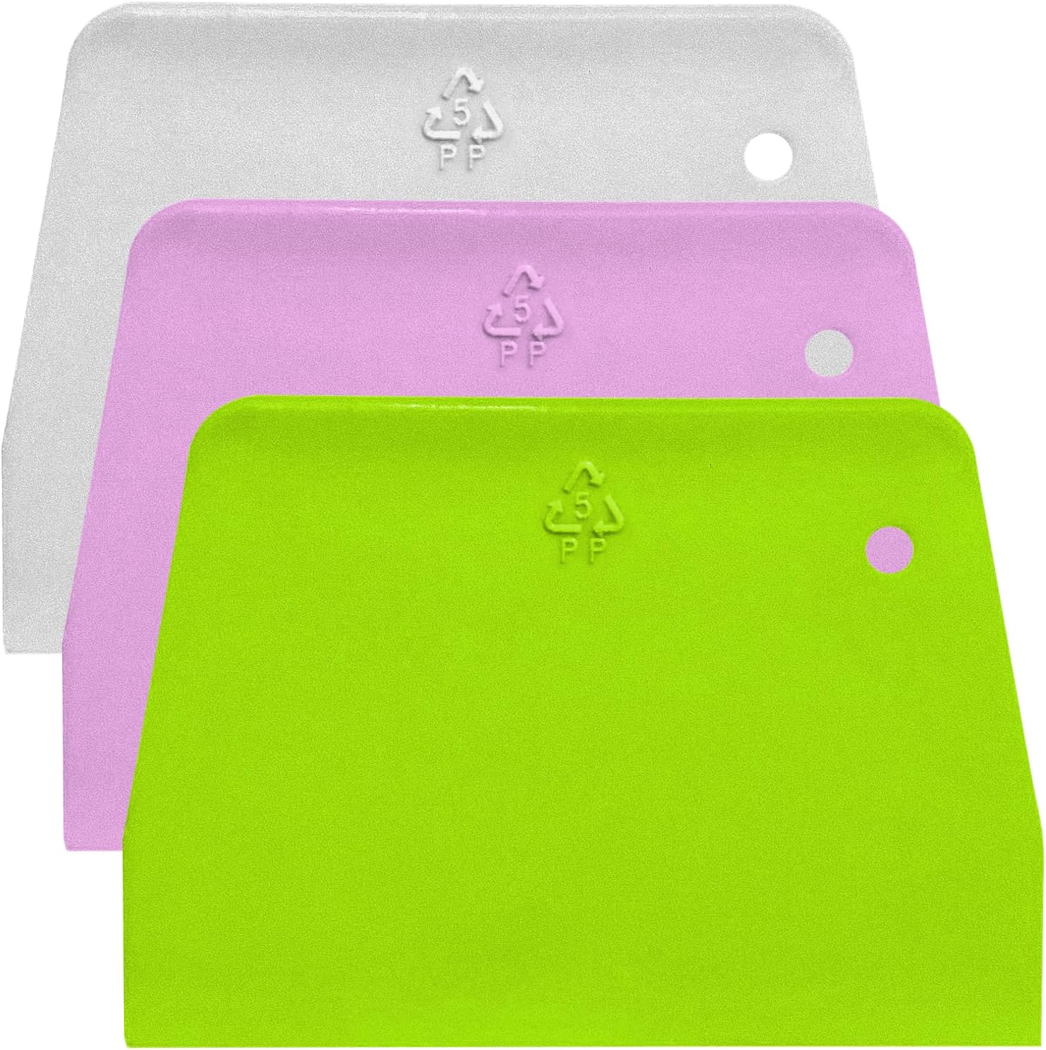 Amazon.com: Dough Scraper Bench Scraper Flexible - SURDOCA 2 Hard PP ...