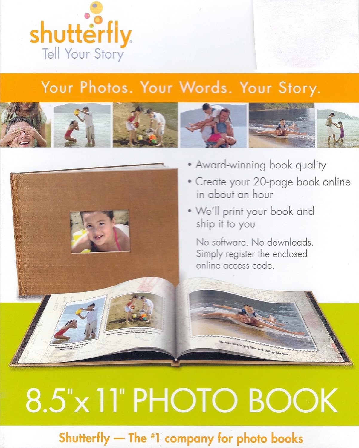 Amazon.com: Shutterfly 8-1/2 x 11 Tell Your Story Photo Book : Home ...