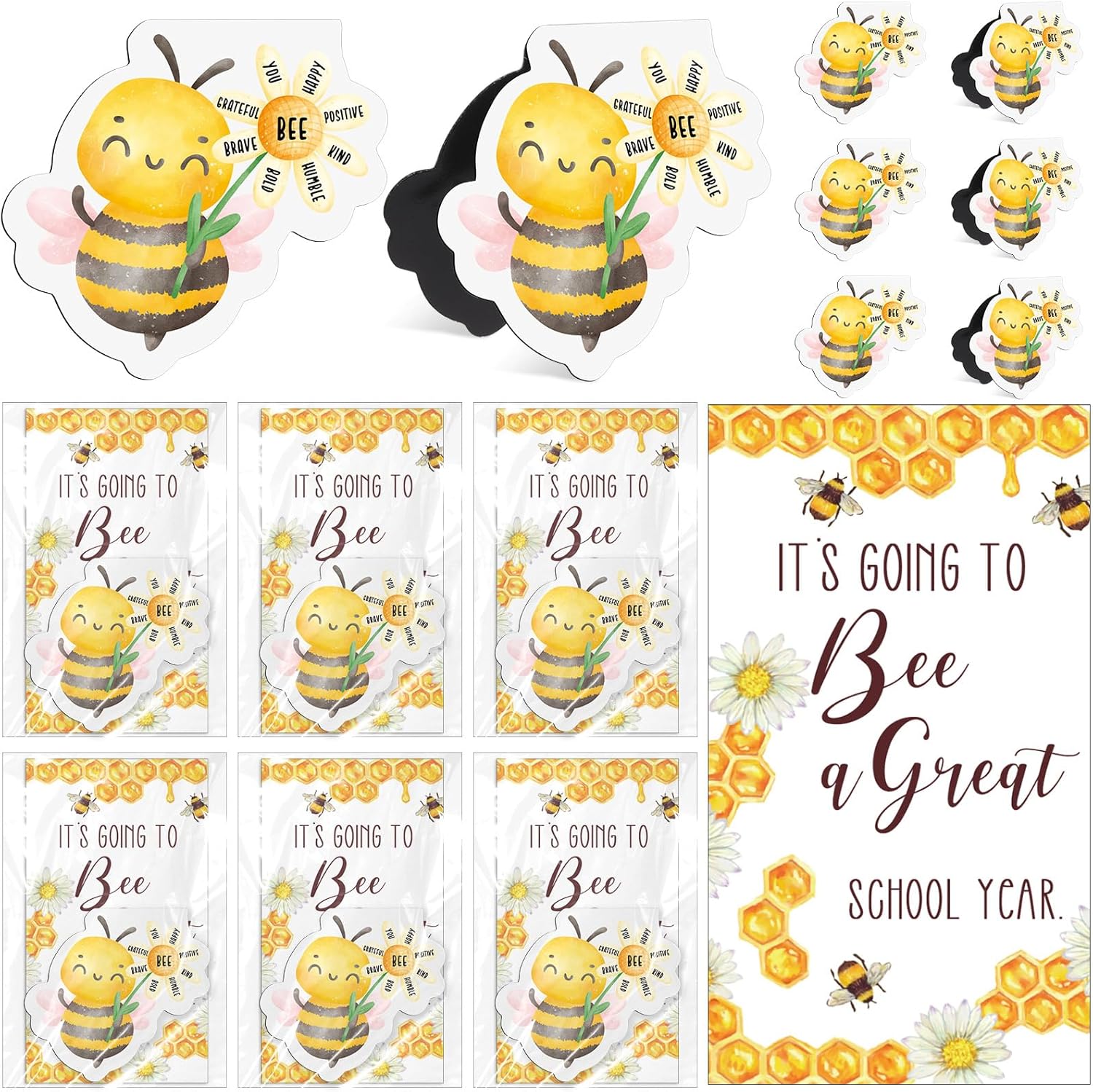 Amazon.com: Skyygemm 36 Sets Back to School Gifts Bee Magnetic ...