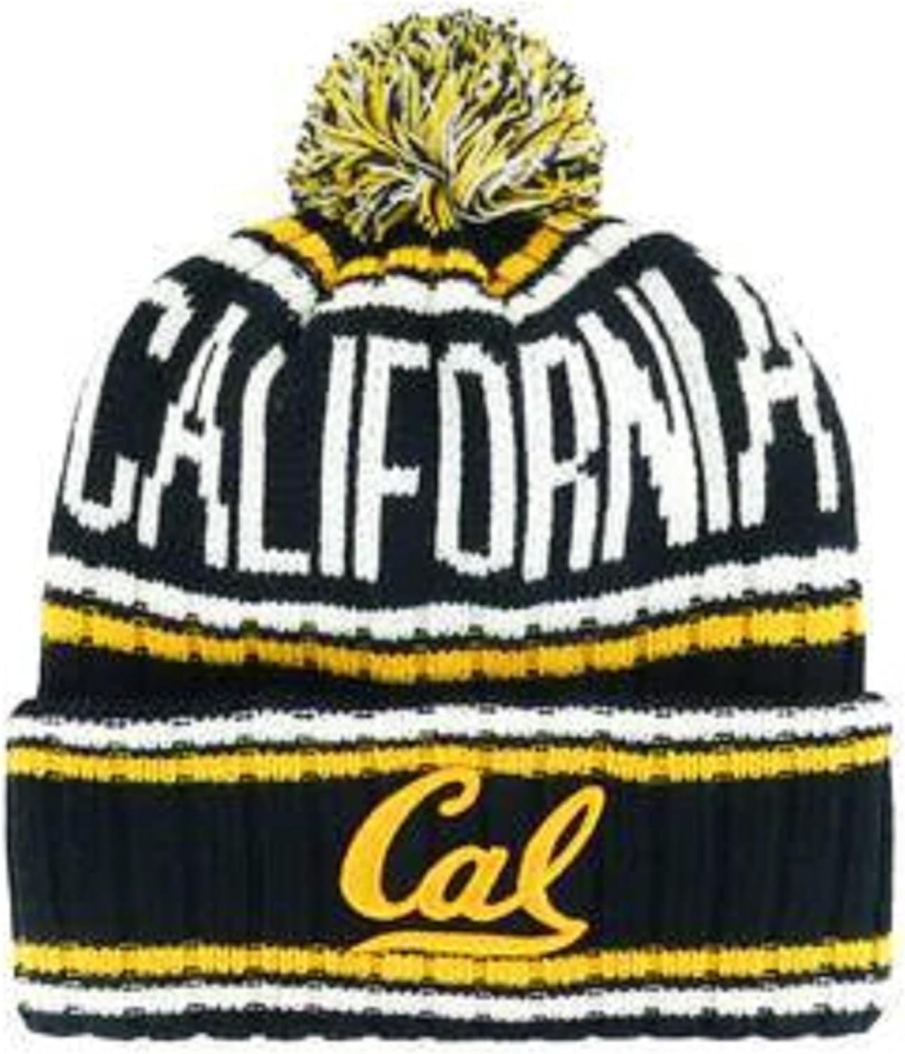Amazon.com: Officially Licensed Cal Berkeley Navy Cuffed Knit Pom ...